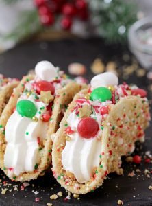 Christmas Cheesecake Tacos - The Best Holiday Dessert Ever