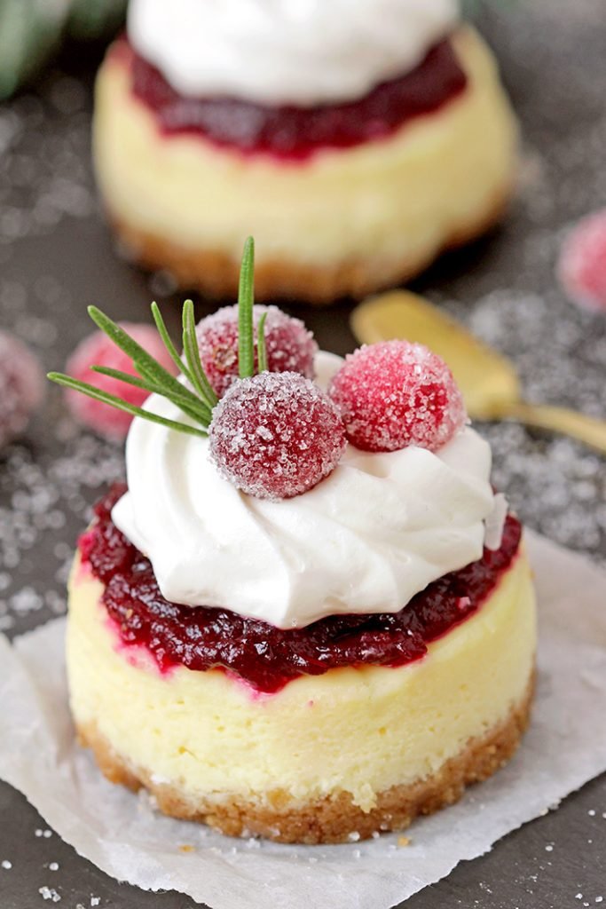 Christmas Mini Cheesecakes - Best Dessert Recipe Ever