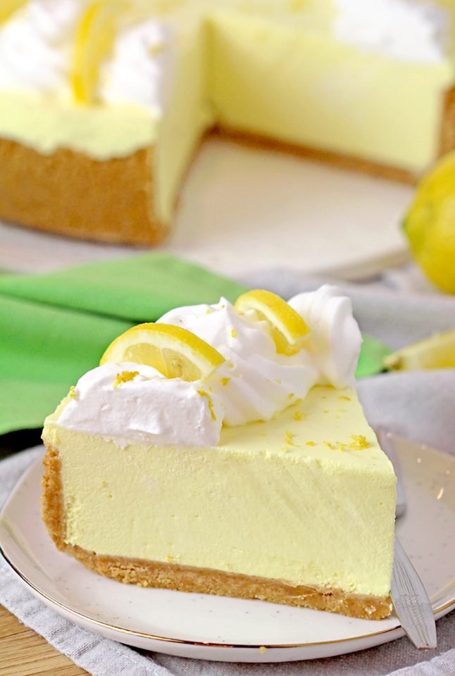 The Easiest Lemon Cheesecake - Sweet Spicy Kitchen